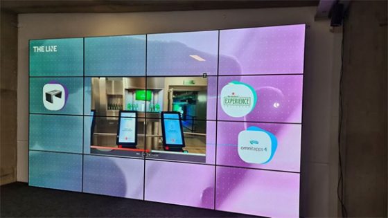 Presenting Europe's biggest interactive touchscreen