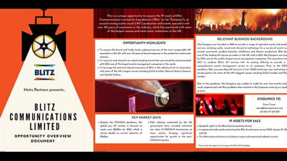 Blitz live event technology brand goes up for sale | AV Magazine