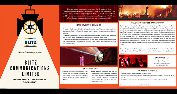 Blitz live event technology brand goes up for sale | AV Magazine