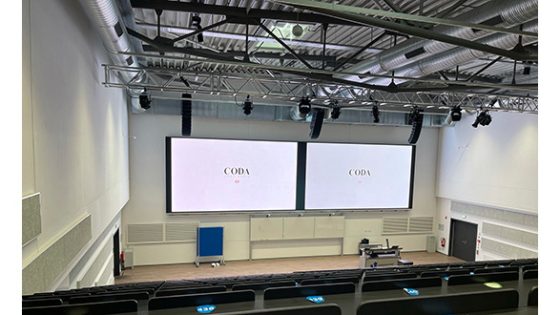 Small is beautiful in university auditorium audio system