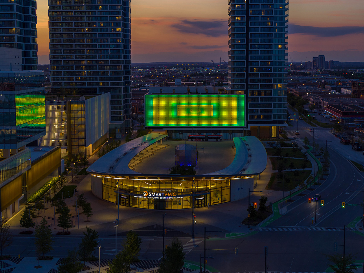'Canada's largest low-res LED wall' shows art to commuters | AV Magazine