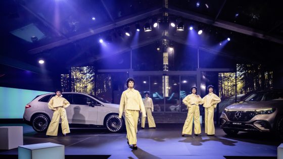 Mercedes-Benz makes 'magical garage' with immersive art