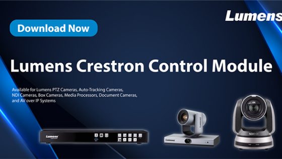 Lumens add Crestron support to VC Series camera range | AV Magazine