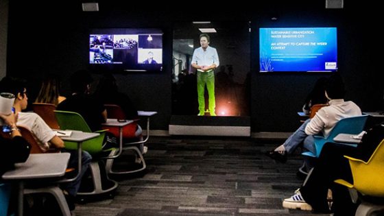 Professor Hologram teaches first intercontinental uni class | AV Magazine