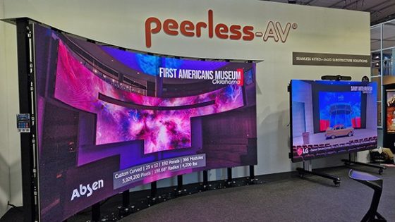 Peerless-AV previews 'world-first' mounting system at ISE