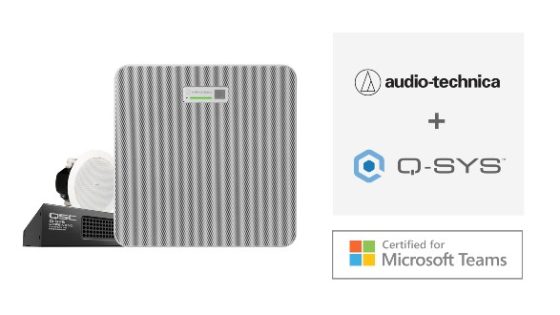 Audio-Technica and Q-SYS system earns Teams certification