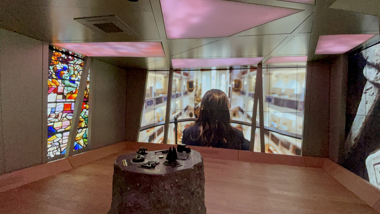 Peerless-AV mounts challenging walls at castle attraction | AV Magazine