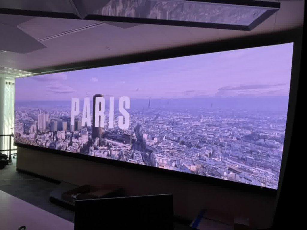 Huge 32:9 AIO LED replaces telepresence in French MTR | AV Magazine
