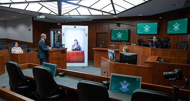 Holographic witnesses give evidence before US judges | AV Magazine