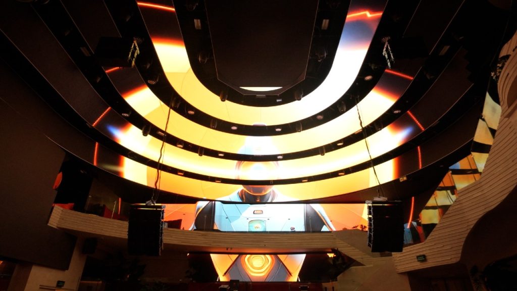 The nightclub with a domed ceiling circled by LED rings | AV Magazine