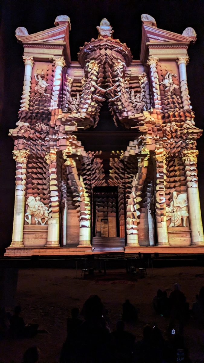 Maxin10sity delivers first-ever projection mapping at Petra | AV Magazine