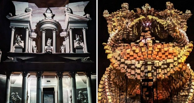 Maxin10sity delivers first-ever projection mapping at Petra | AV Magazine