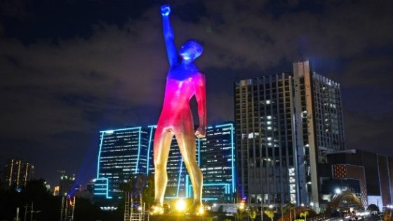 Philippine statue standing 60m tall is projection mapped | AV Magazine