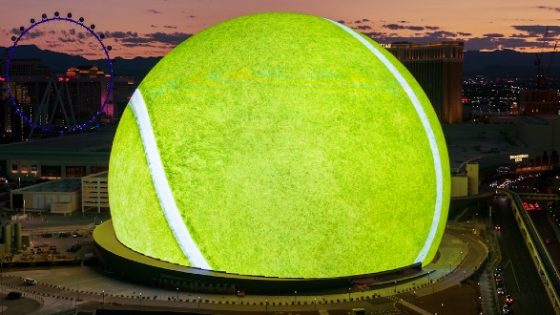 Sphere turns into gigantic tennis ball as US Open climaxes | AV Magazine