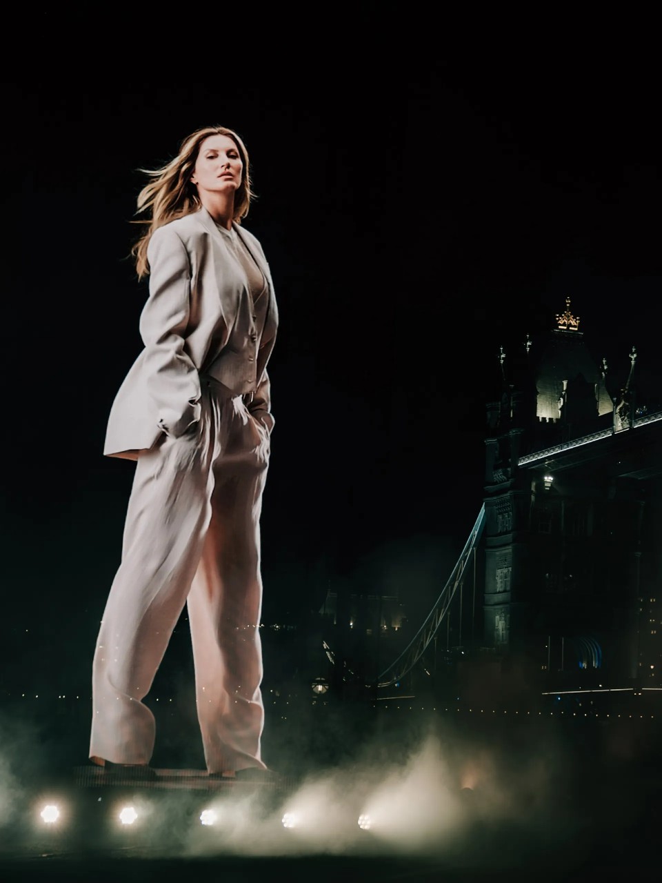 Ten metre-high Boss holograms made with transparent LED | AV Magazine