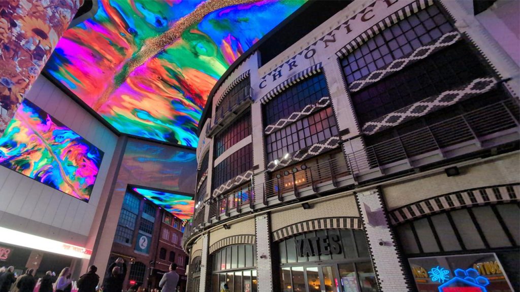 Europe's largest LED ceiling goes live at Manchester venue | AV Magazine