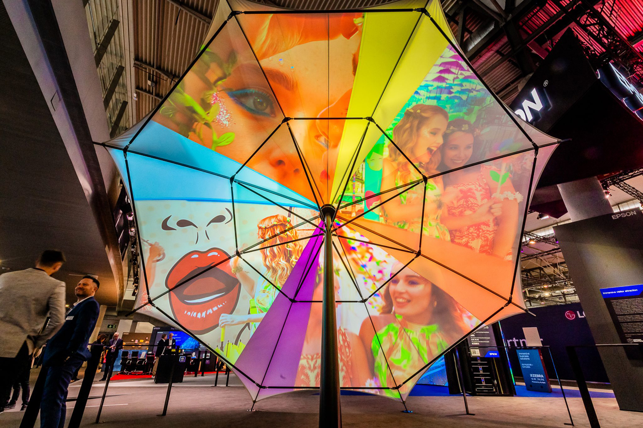 The media servers behind Epson's ISE 2024 giant umbrella | AV Magazine