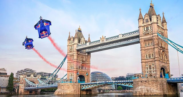 Canon captures first wingsuit flight through Tower Bridge | AV Magazine