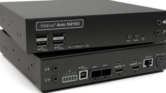 Matrox Video unveils first IPMX/ST 2110 IP KVM extender