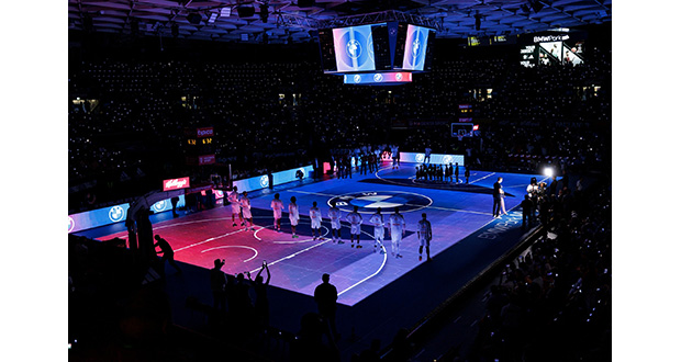 Basketball arena installs 'world-first' full-LED sports floor | AV Magazine