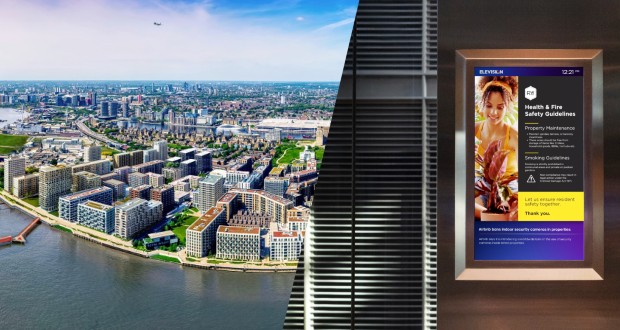 Elevision installs 107 screens in UK residential elevators | AV Magazine
