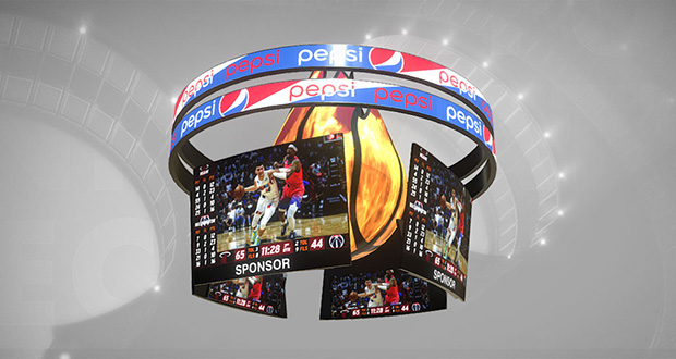 NBA team orders first LED flame ball in centrehung display | AV Magazine