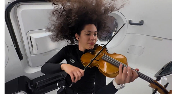 SpaceX engineer performs 'the first violin solo in space' | AV Magazine