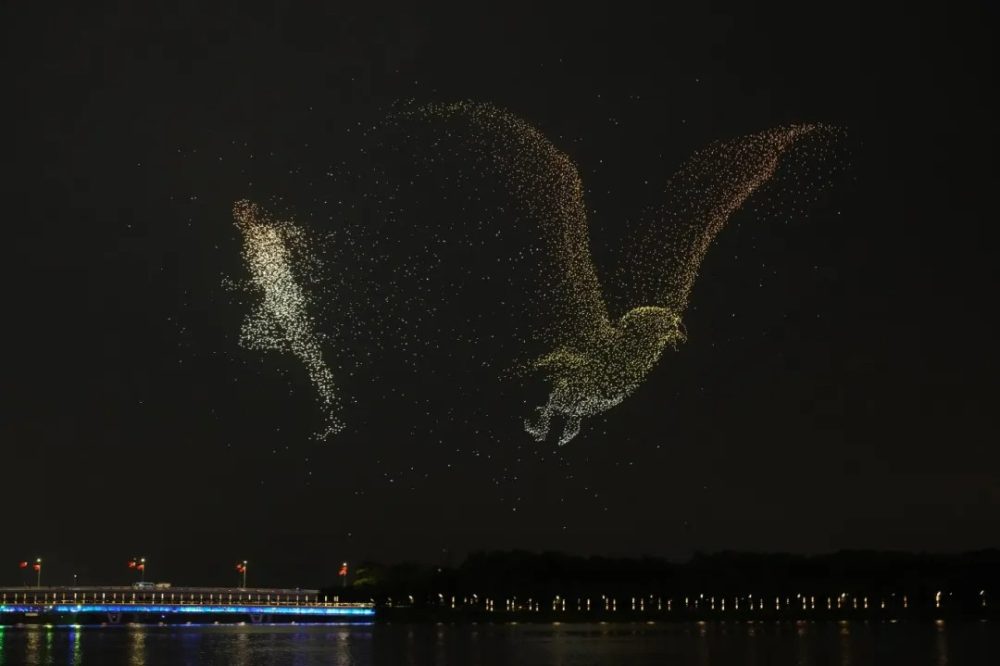 Ten thousand drone show sets two new records in Shenzhen Ten thousand ...