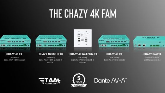 Turtle unveils first hardware with built-in Dante Controller