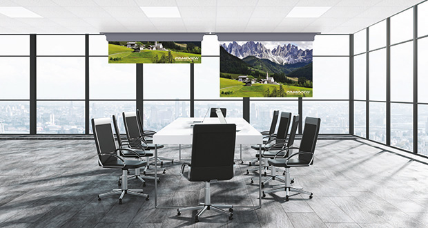 Primeview launches 'world-first' ReVolve LED roll-up display | AV Magazine