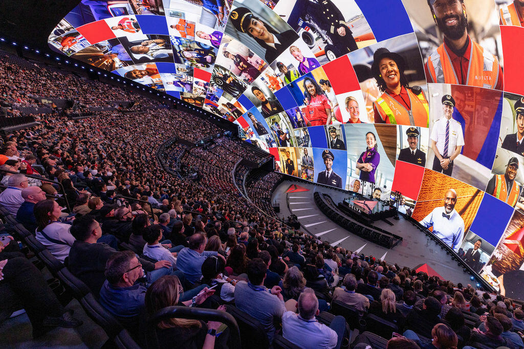 Inside Delta CEO Ed Bastian's CES keynote at the Sphere | AV Magazine