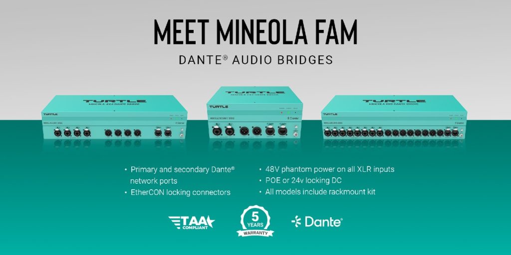 Turtle unveils first hardware with built-in Dante Controller | AV Magazine