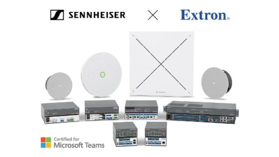 Extron and Sennheiser expand range certified for Teams
