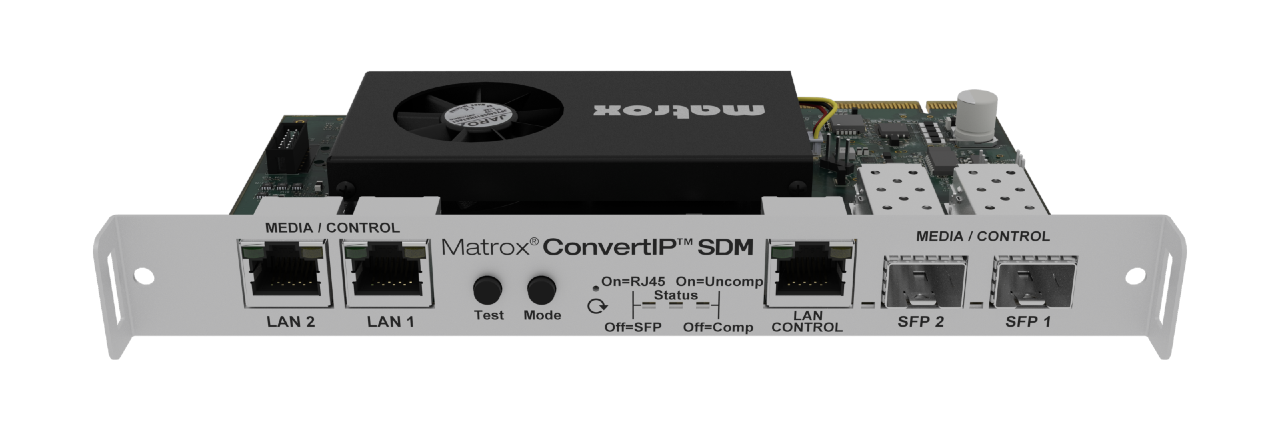 Panasonic adds Matrox IPMX SDM cards to AV over IP range | AV Magazine