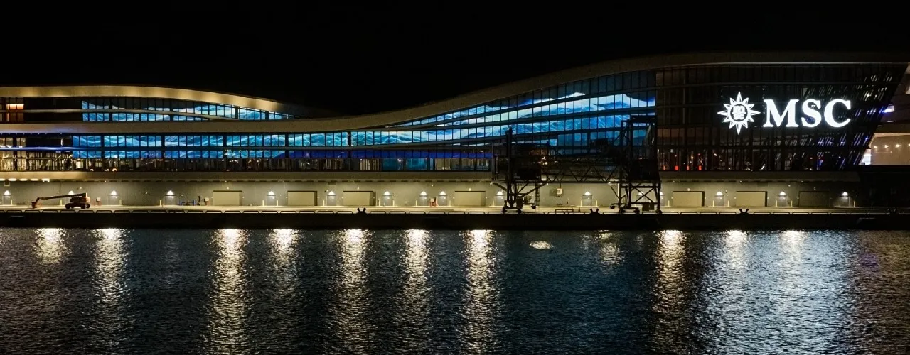 World’s largest cruise terminal turns into 166m pixel canvas | AV Magazine