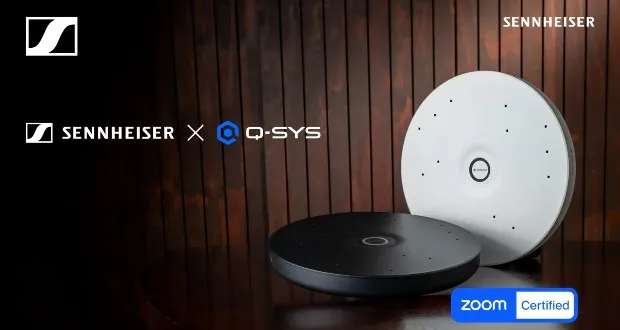 Sennheiser TCC M mic certified for Zoom Rooms with Q-SYS | AV Magazine