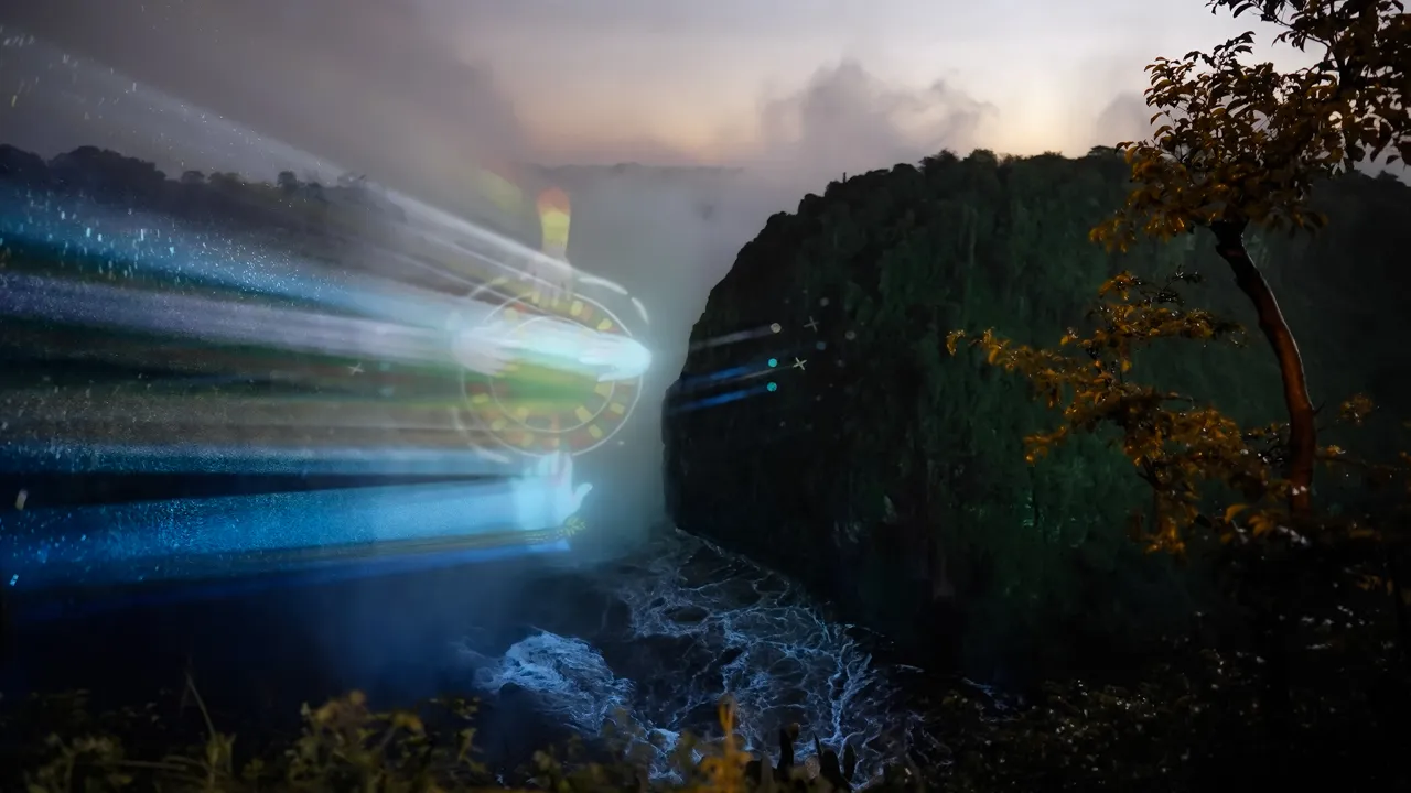 Mighty mist projections cast at world's largest waterfall | AV Magazine