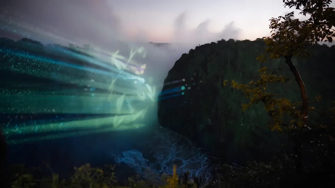 Mighty mist projections cast at world's largest waterfall | AV Magazine