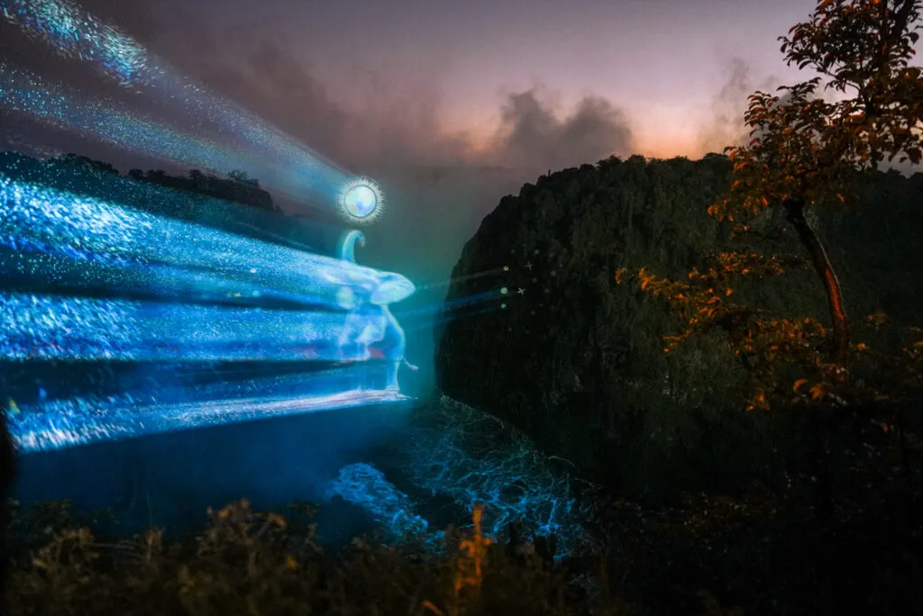 Mighty mist projections cast at world's largest waterfall | AV Magazine