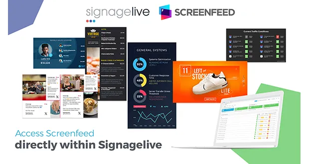 Signagelive announces integration with Screenfeed content | AV Magazine
