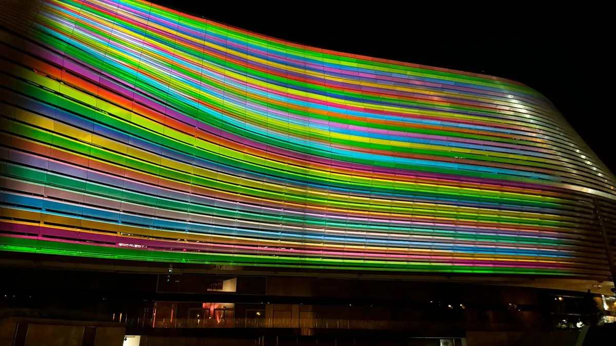 Real Madrid's stadium undergoes projection-mapping tests | AV Magazine