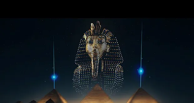 Huge mapping and drone show opens Egyptian museum | AV Magazine