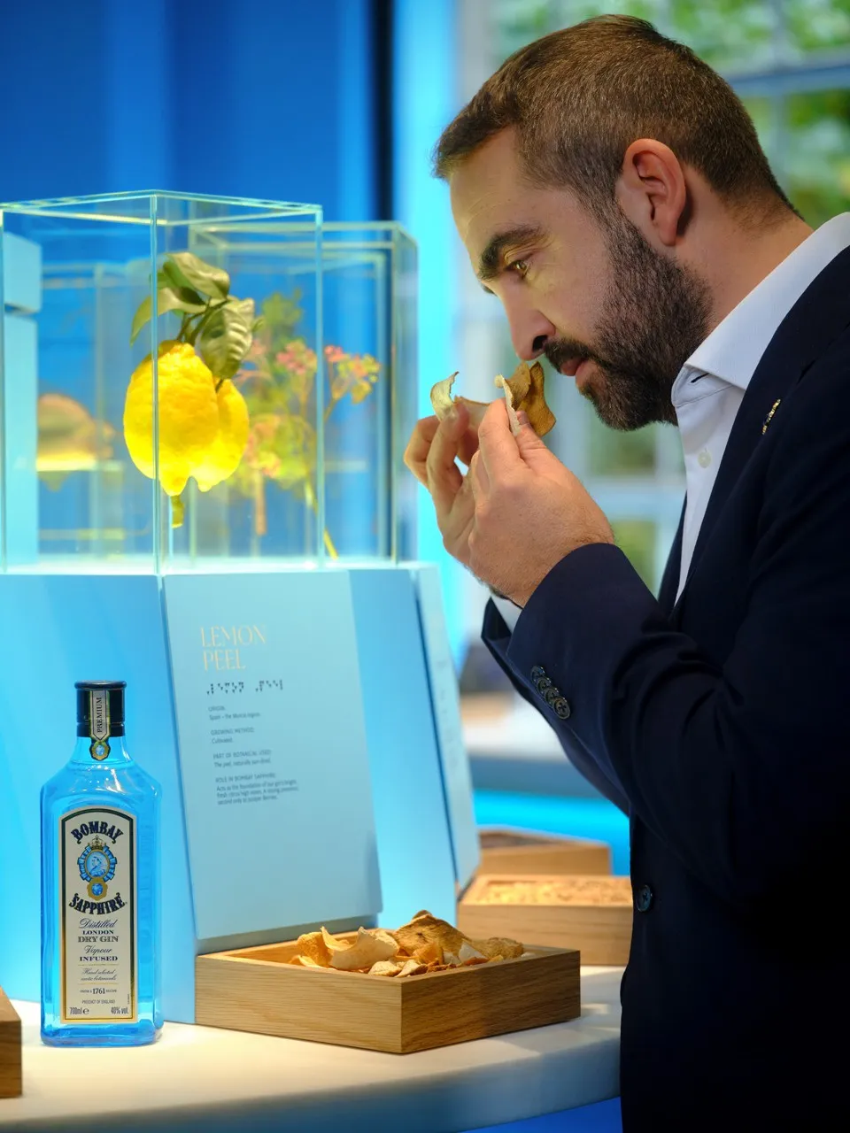 Ten portrait displays tell story of gin brand's botanicals | AV Magazine